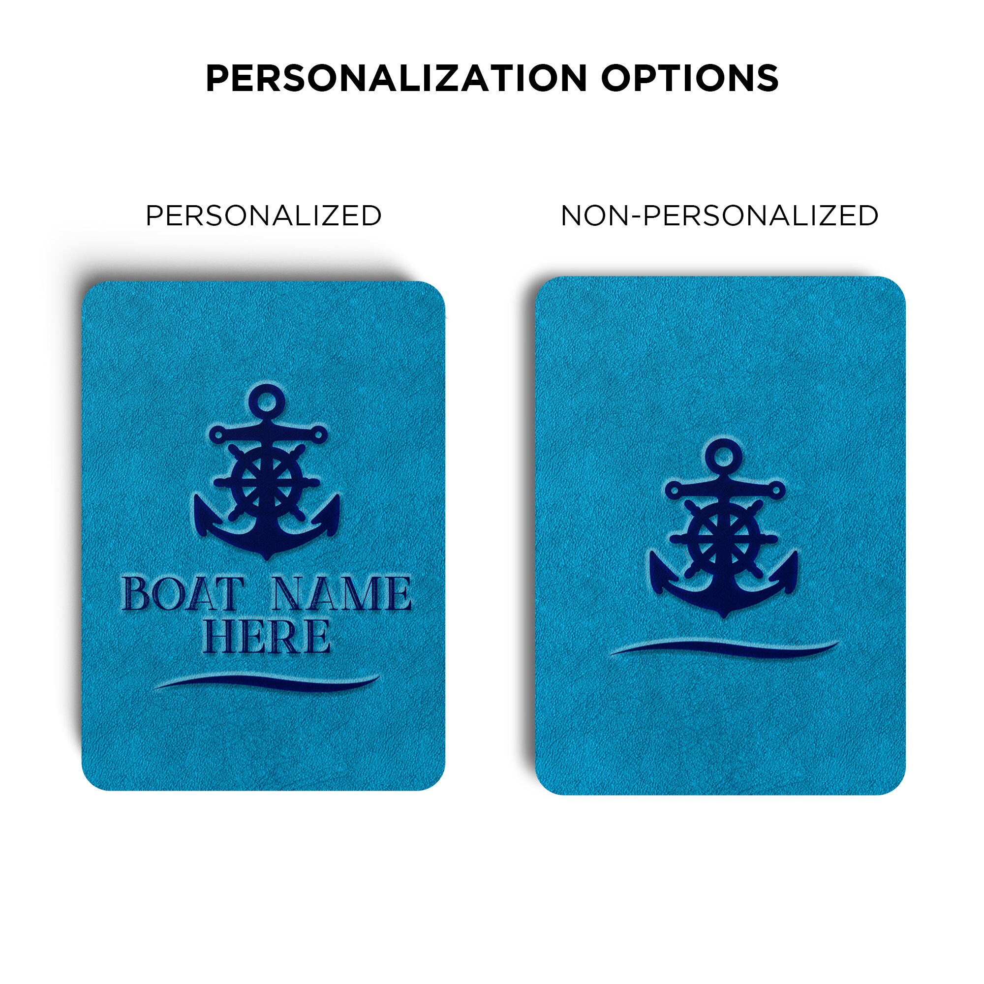 Nautical Anchor Helm Custom Poker Deck, Personalized Boat Name Playing ...