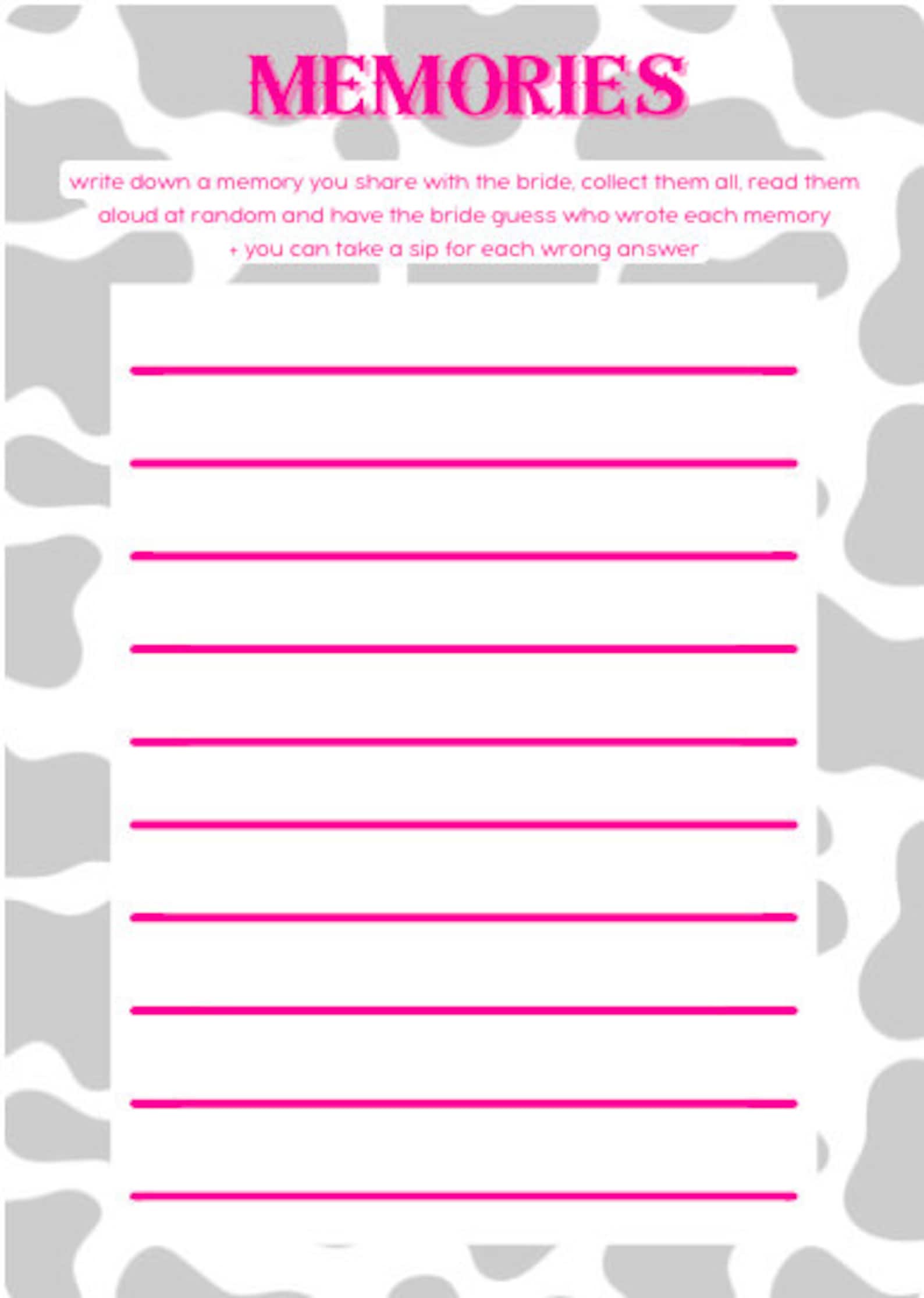 Cowgirl / Last Rodeo Bachelorette / Hens Party Games Instant - Etsy ...