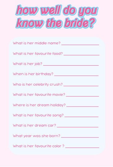 Barbie Bachelorette / Hens Party Games Instant Download - Etsy