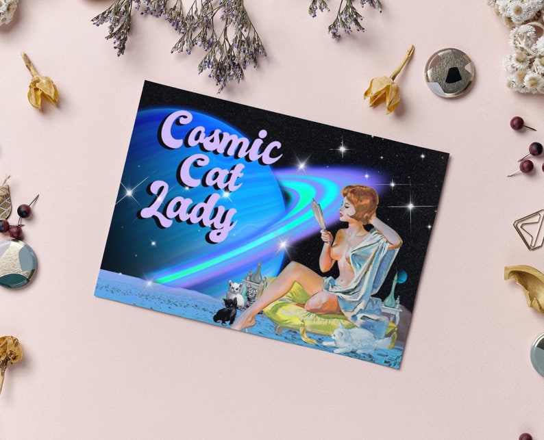 Cosmos Cats 90s Celestial, Indie Room Decor Aesthetic Y2k, College ...