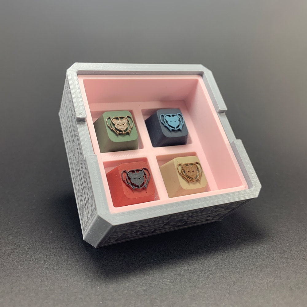 ASTRA II Artisan Keycap Box [25, 16, 9, 4 Slots] With Clear Display Lid ...