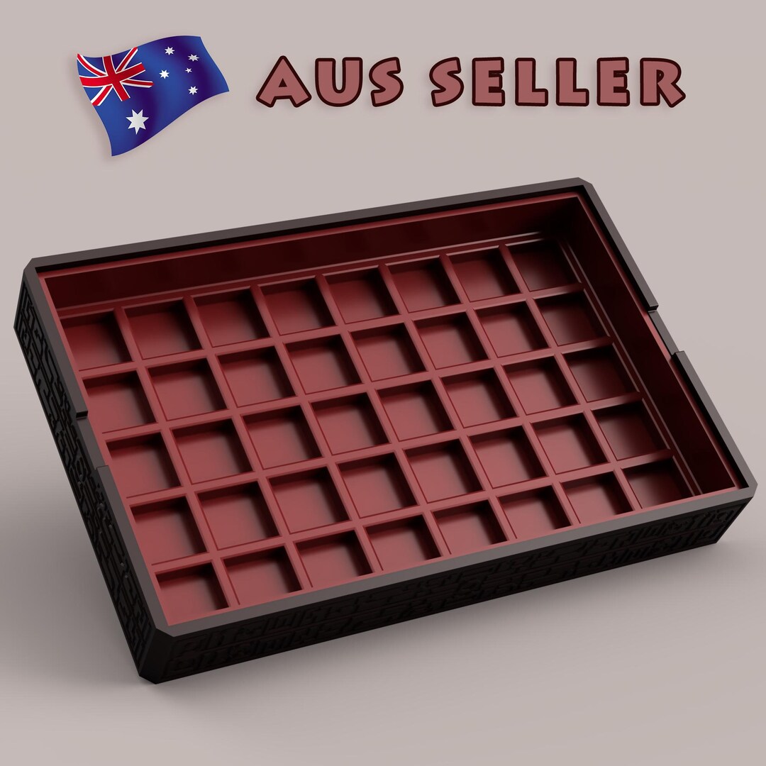 ASTRA II 5x8 Artisan Keycap Box [40 Slots] With Clear Display Lid and ...