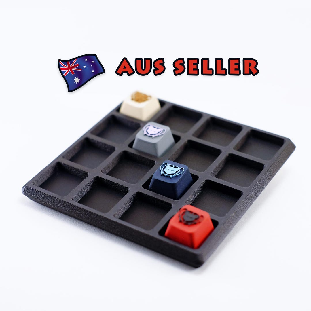 AUSTERE Artisan Keycap Display Tray [16, 25, and 36 Slots] - Etsy