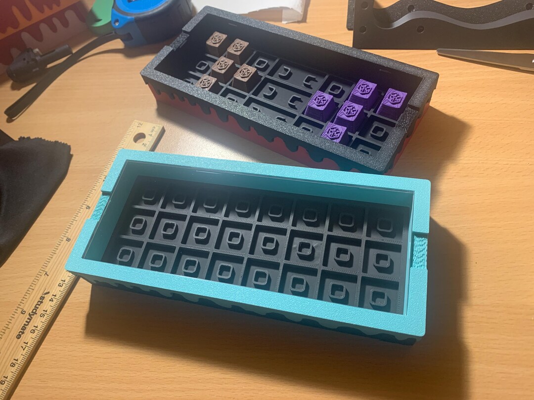 ANOMALY 3x8 Artisan Keycap Box [24 Slots] With Clear Display Lid and ...