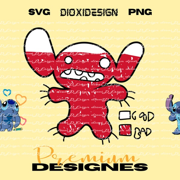 Stitch Badness Level Svg - Etsy