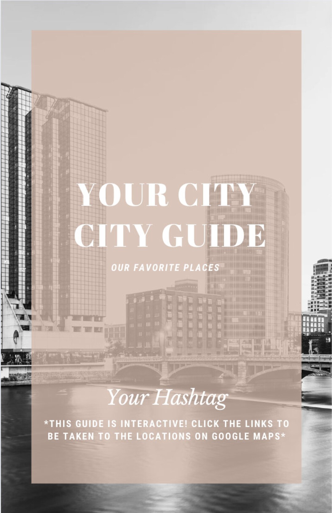 City Guide Template | City Guide for Wedding Guests | Wedding Templates ...