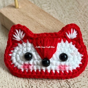 Crochet Fox Hair Clip: Handcrafted Hair Accessory - Etsy