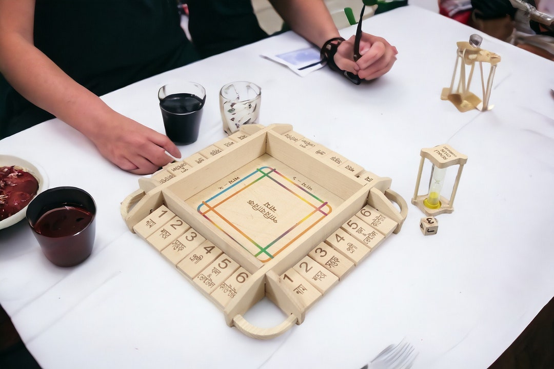 Fun Hindi Vocabulary Learning Game Waldorf Wooden Board Game for Kids ...