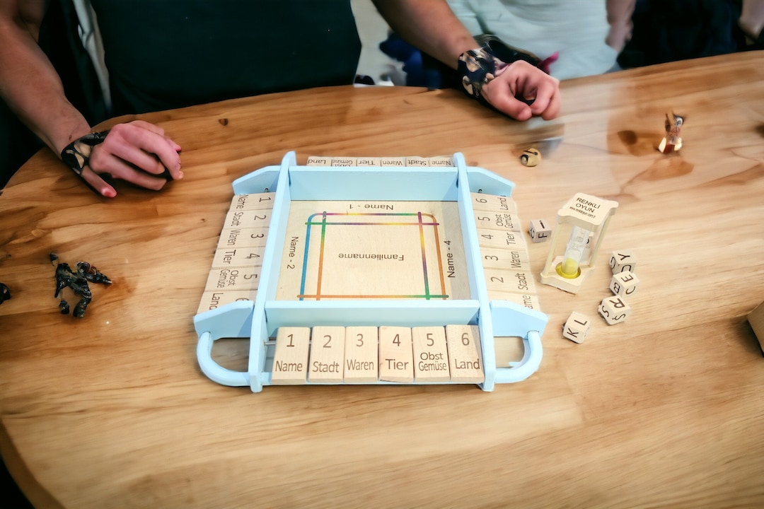 Free , Fun German Vocabulary Learning Game Waldorf Wooden Board Game ...