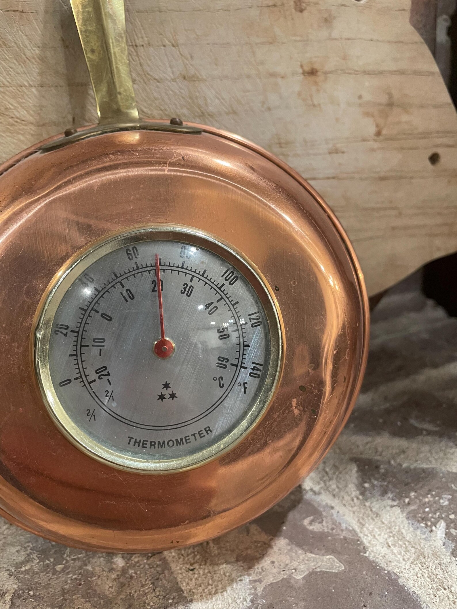 Copper Wall Pan Thermometer/ Copper Kitchen Decor - Etsy