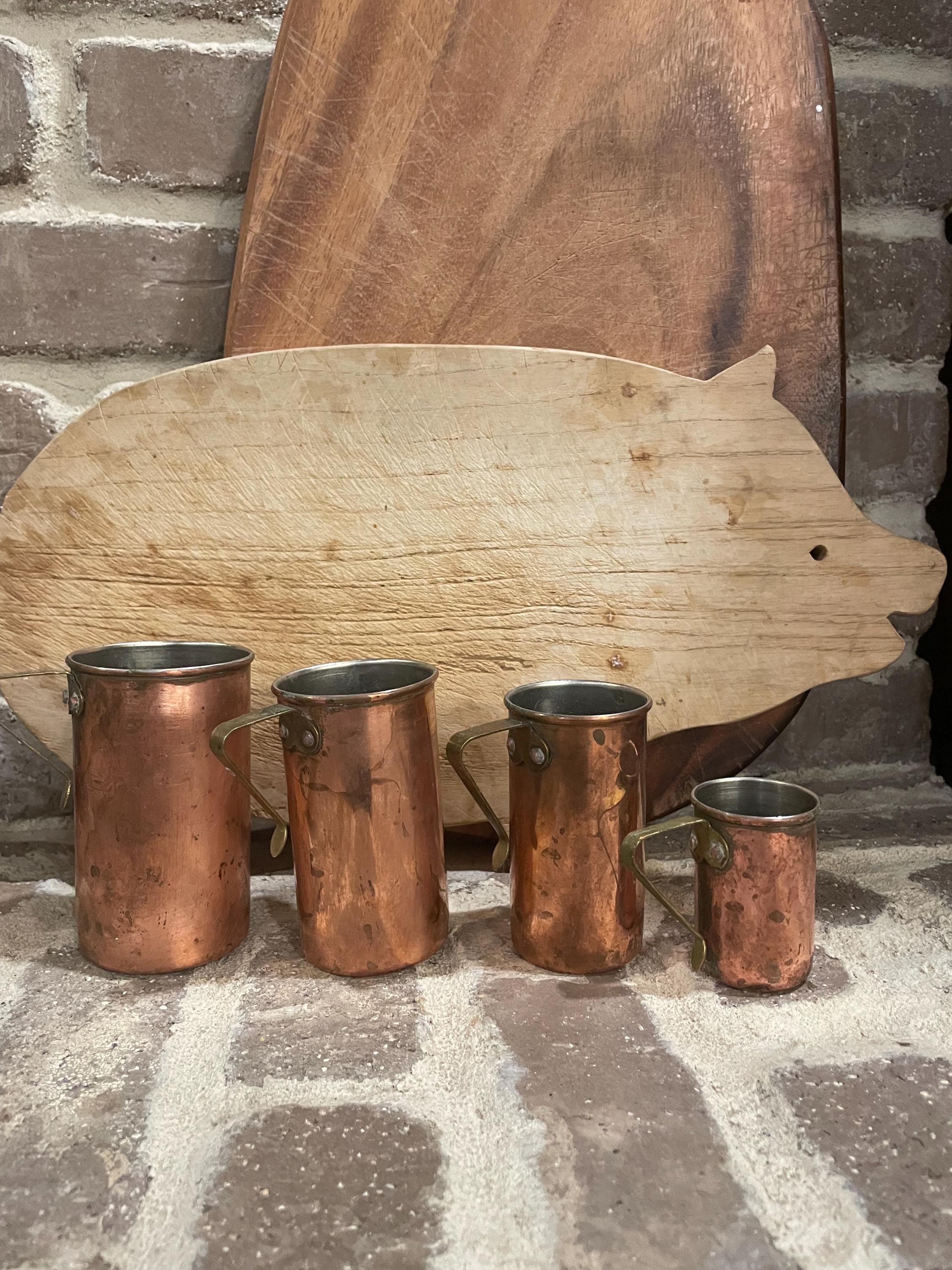 Vintage Copper Measuring Cups/ Copper Nesting Measuring Cups - Etsy
