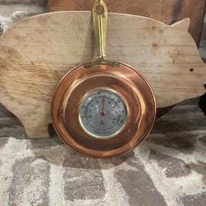 Copper Wall Pan Thermometer/ Copper Kitchen Decor - Etsy