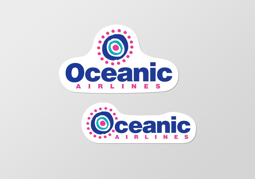 Oceanic Airlines Sticker Set (2 Pieces) - Etsy