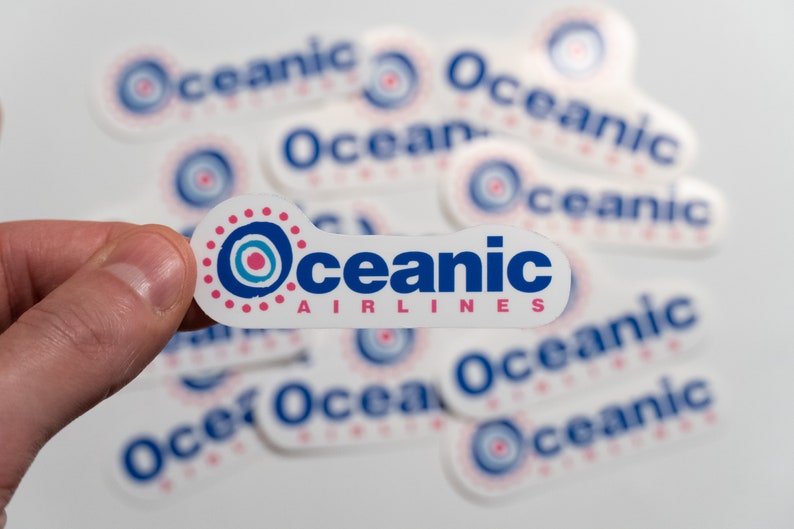 Oceanic Airlines Sticker Set (2 Pieces) - Etsy