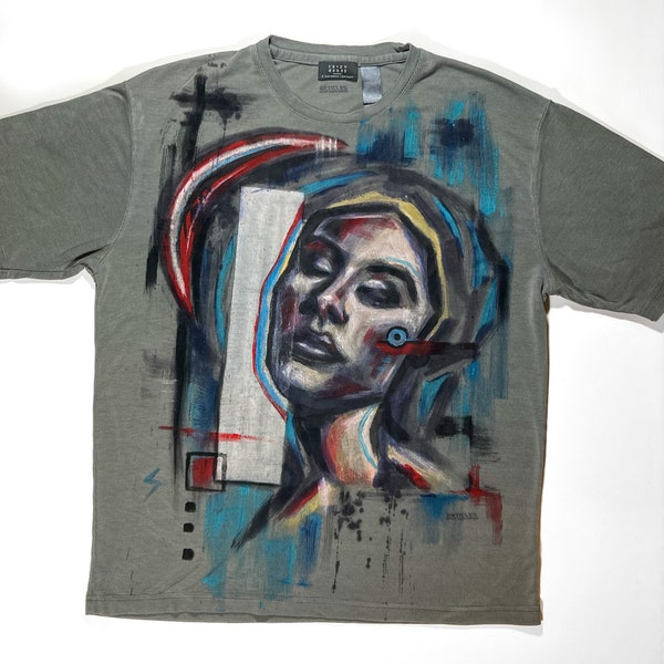 Hand Painted T Shirt - Etsy