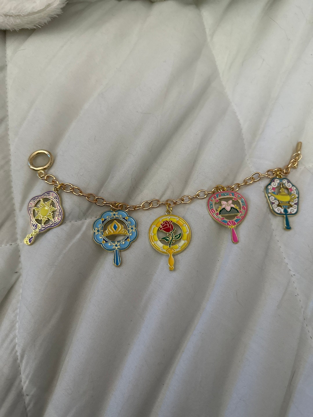 Disney Princess Charm Bracelet - Etsy