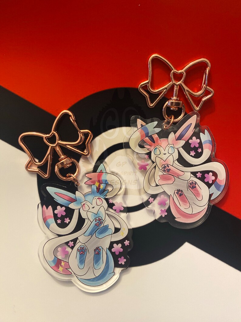 Sylveon Loaf Pokémon eevee Evolution Keychain - Etsy