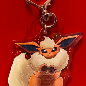 Flareon Loaf - Pokémon (eevee Evolution) Keychain - Etsy