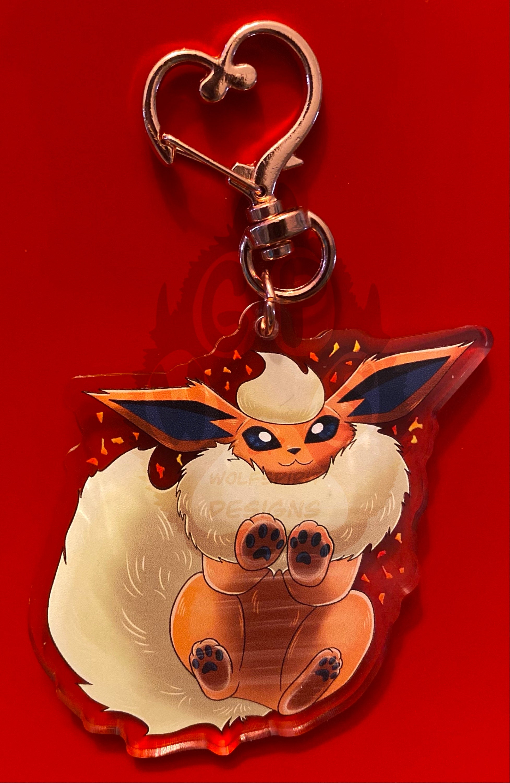 Flareon Loaf - Pokémon (eevee Evolution) Keychain - Etsy