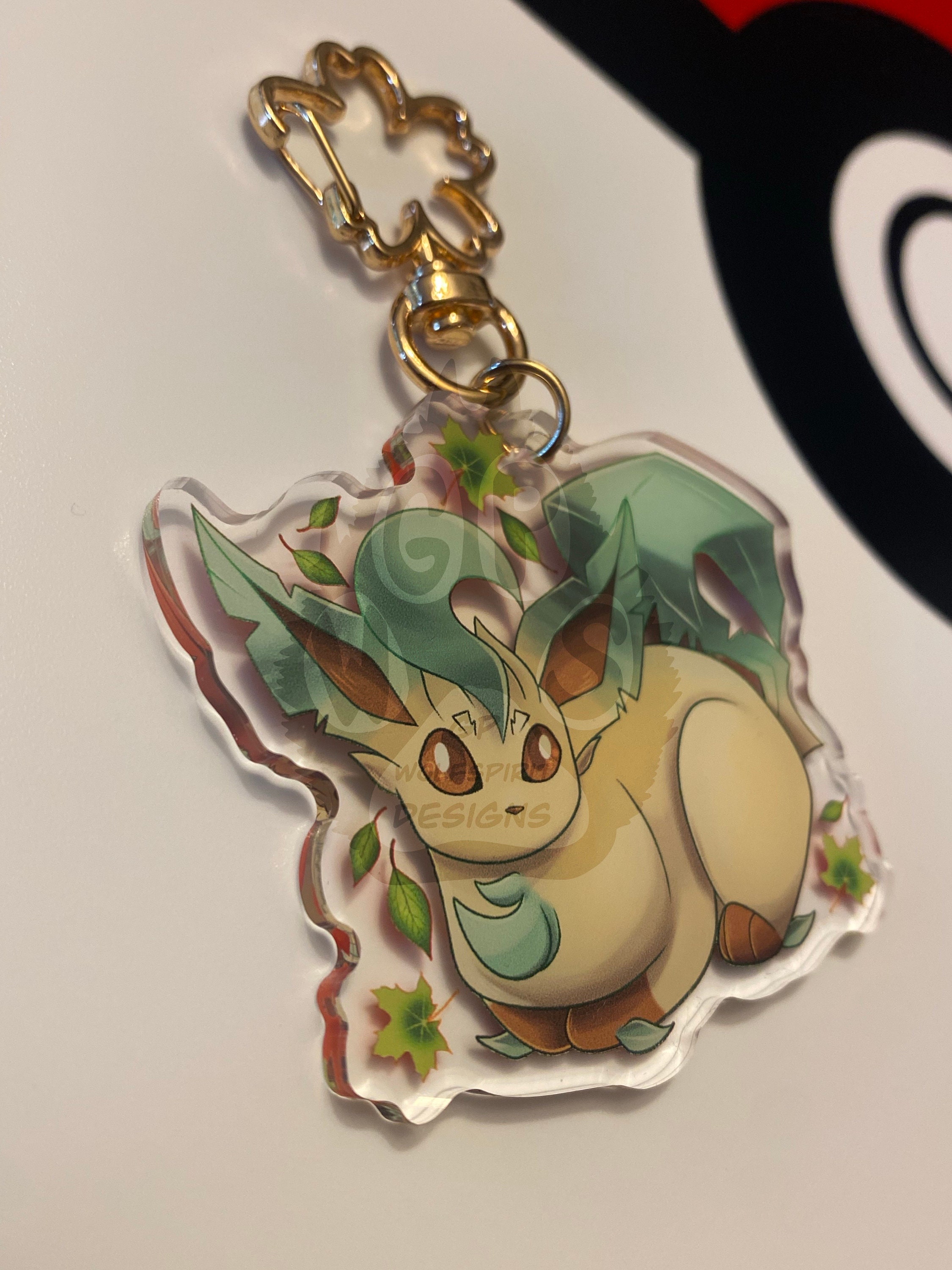 Leafeon Loaf Pokémon eevee Evolution Keychain - Etsy