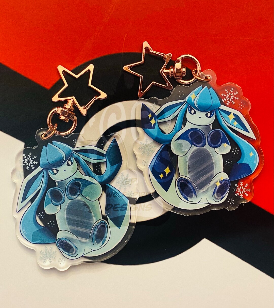 Glaseon Loaf Pokémon eevee Evolution Keychain - Etsy