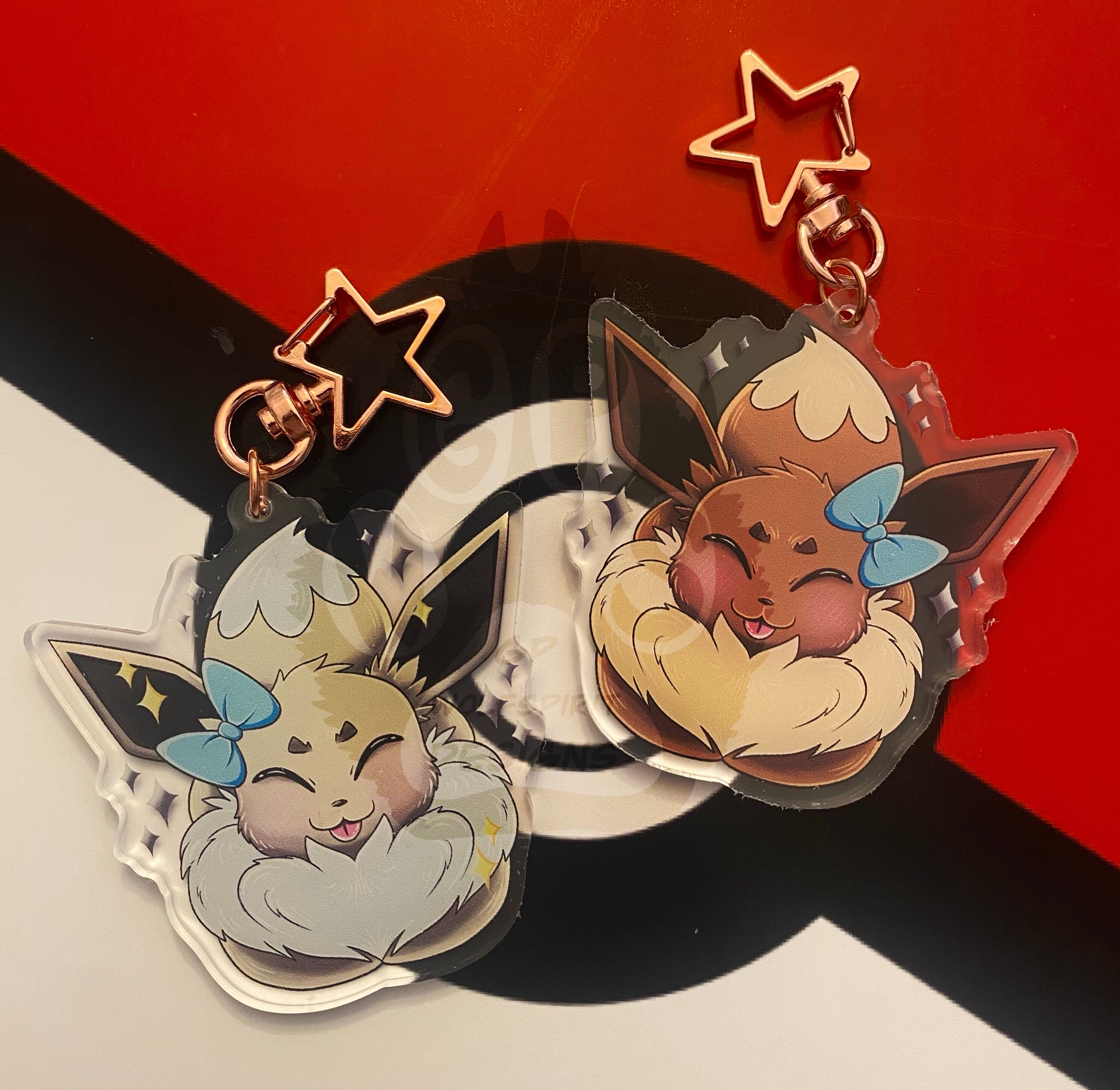Female Eevee Loaf Pokémon eevee Evolution Keychain - Etsy