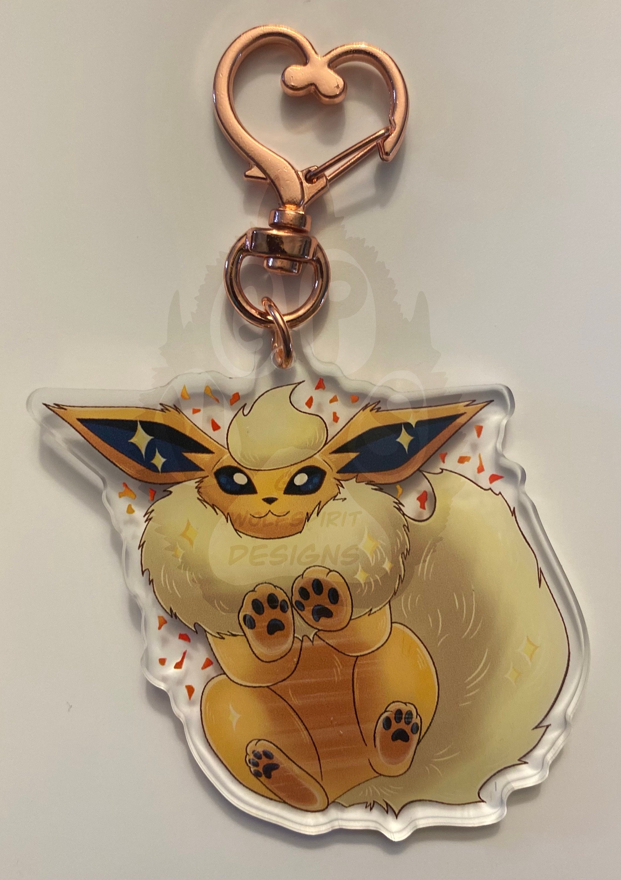 Flareon Loaf - Pokémon (eevee Evolution) Keychain - Etsy