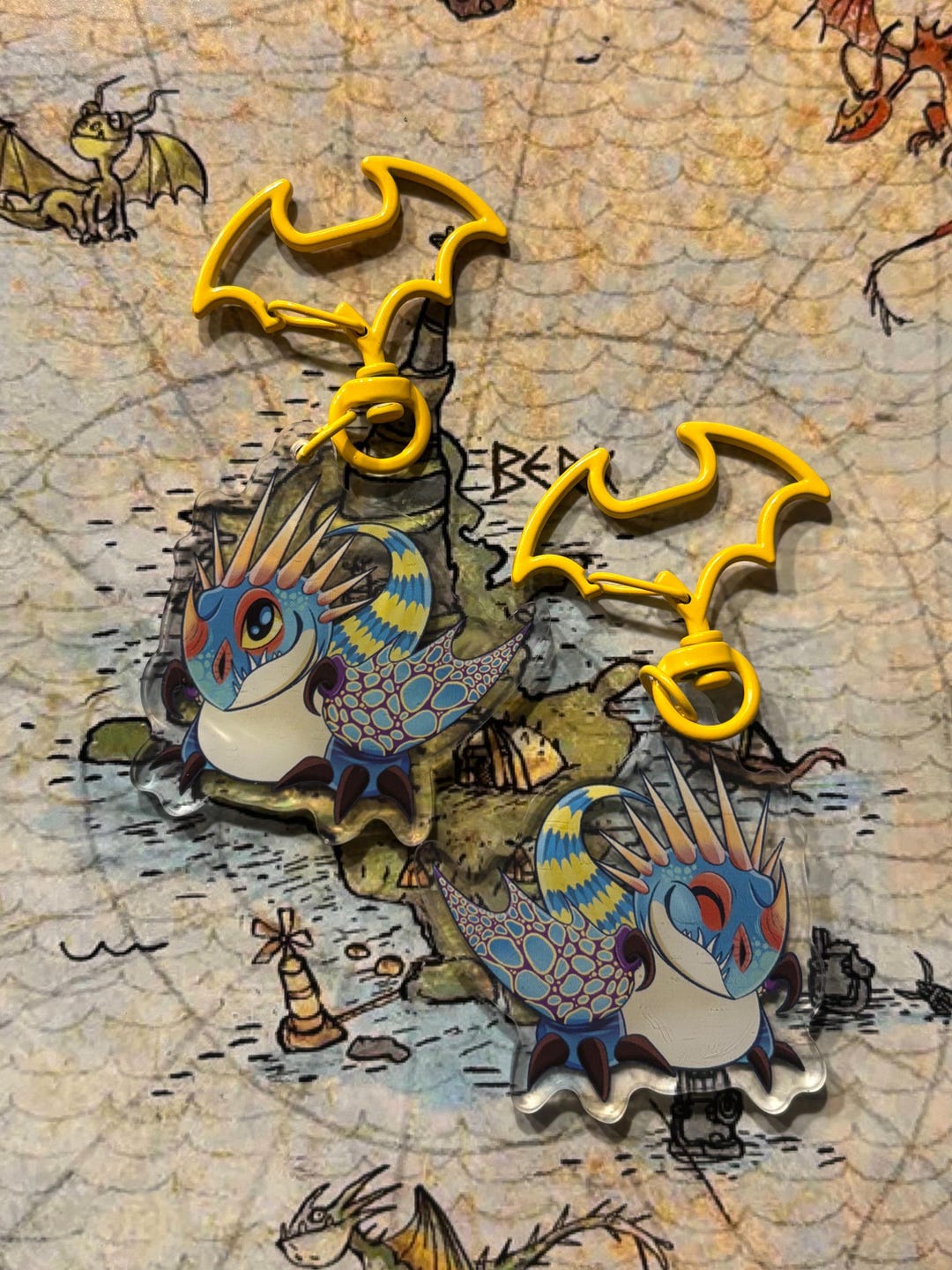 Stormfly Loaf - How to Train Your Dragon Keychain - Etsy