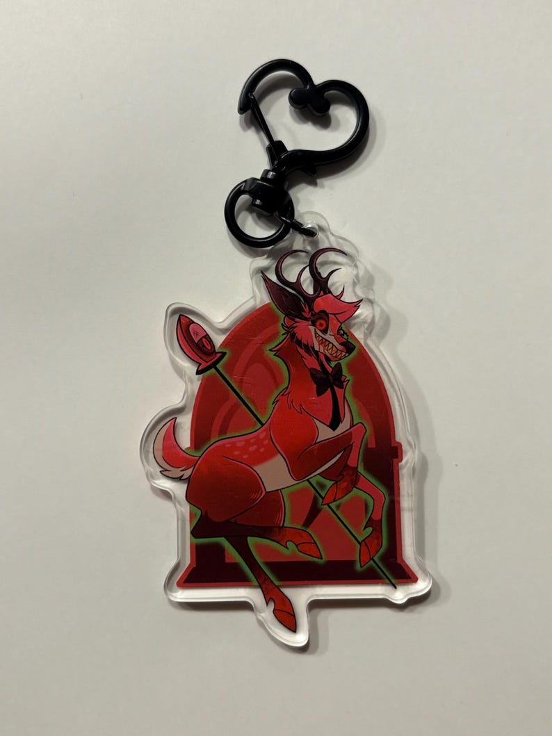 Alastor - Hazbin Hotel Keychain - Etsy