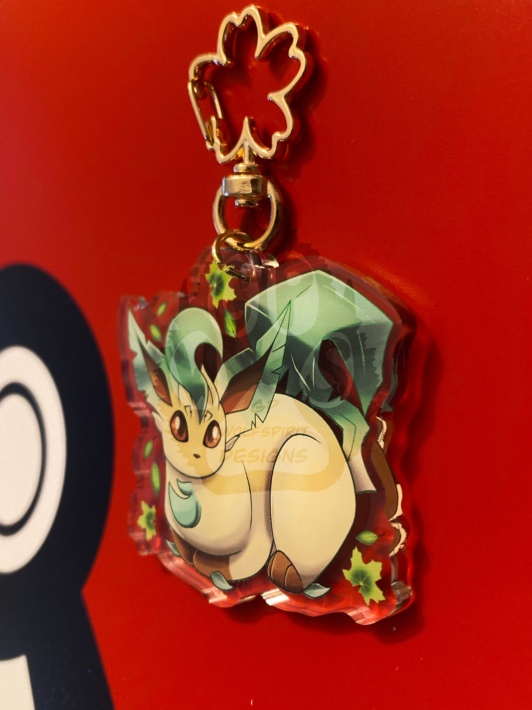 Leafeon Loaf Pokémon eevee Evolution Keychain - Etsy