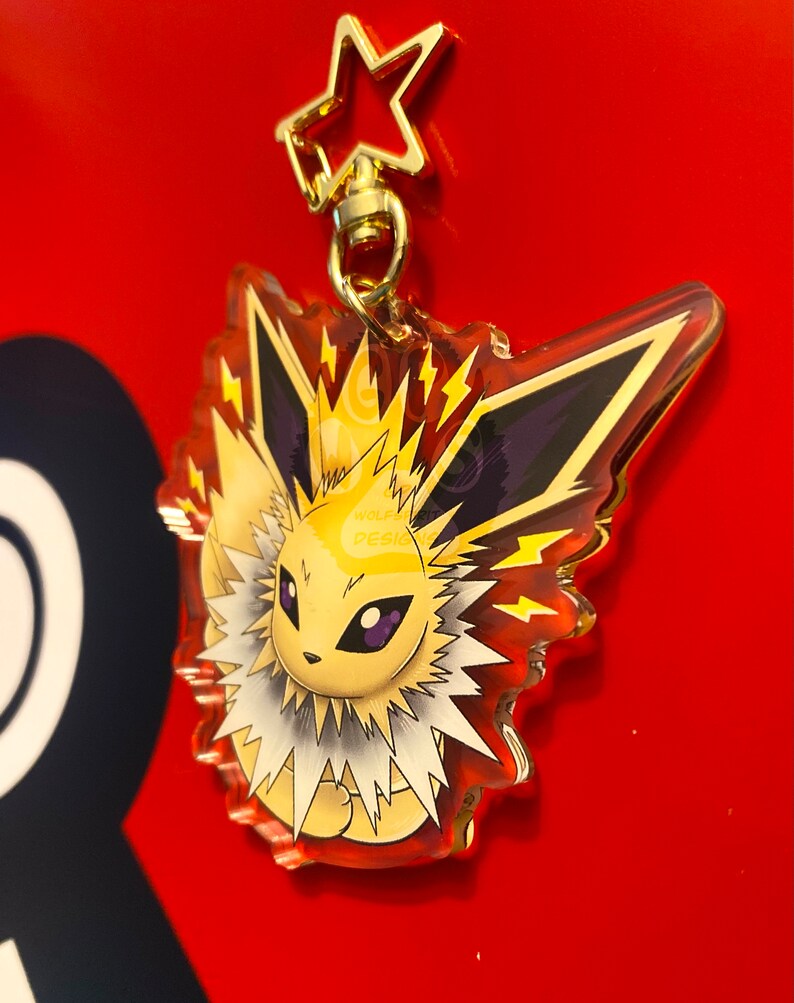 Jolteon Loaf Pokémon eevee Evolution Keychain - Etsy
