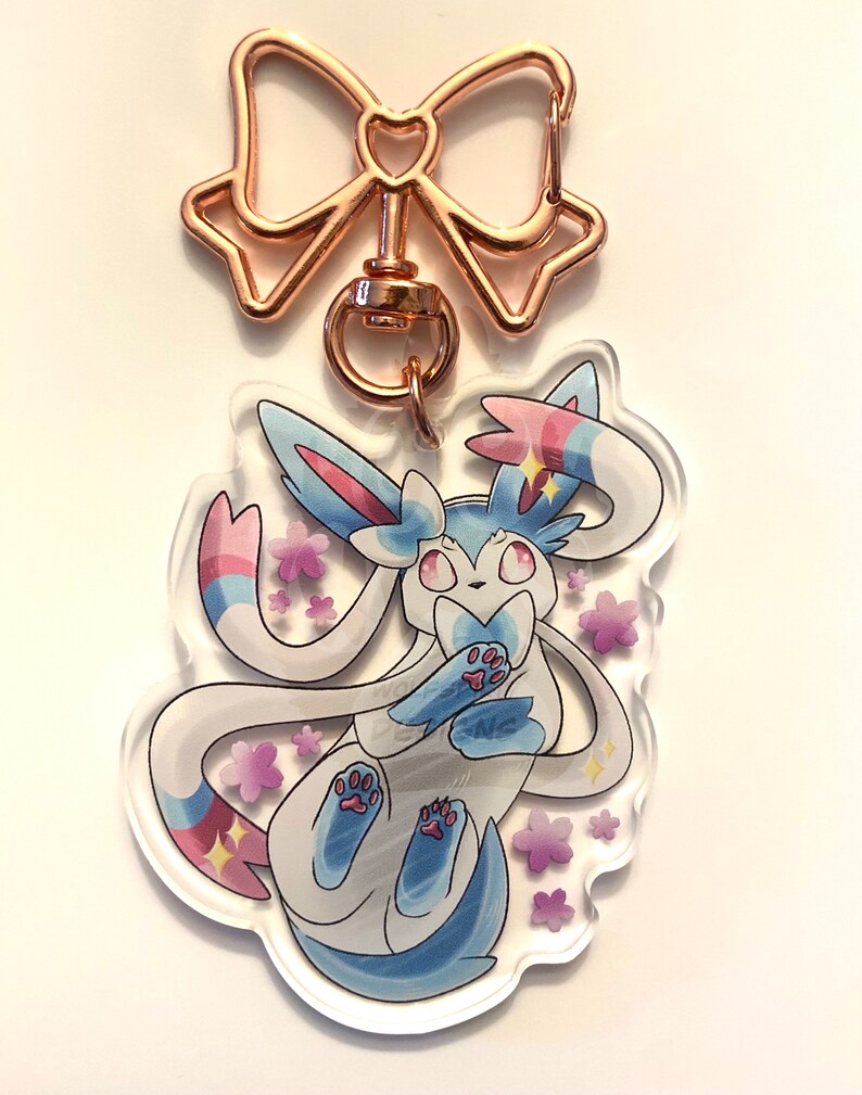 Sylveon Loaf Pokémon eevee Evolution Keychain - Etsy