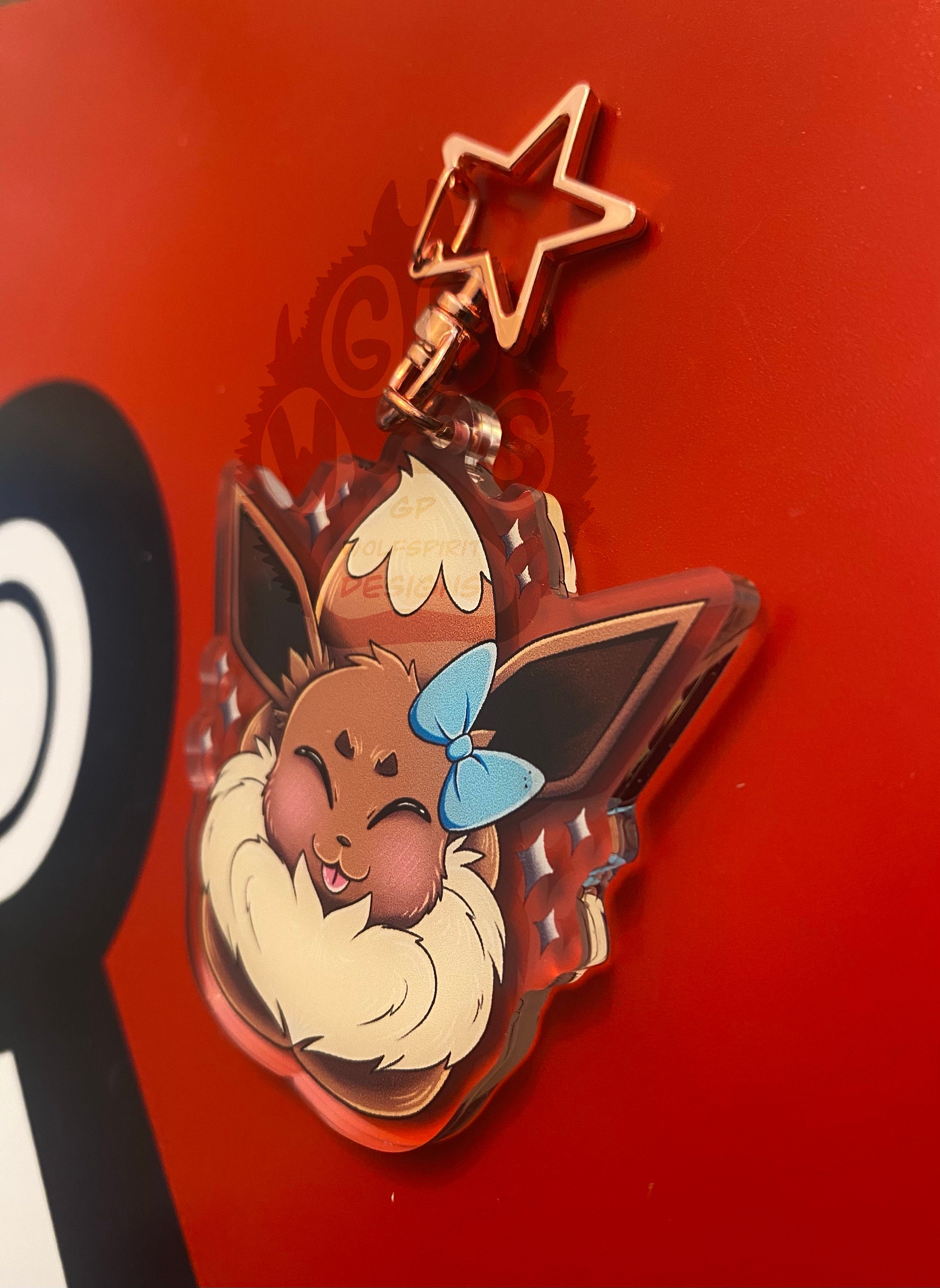 Female Eevee Loaf Pokémon eevee Evolution Keychain - Etsy