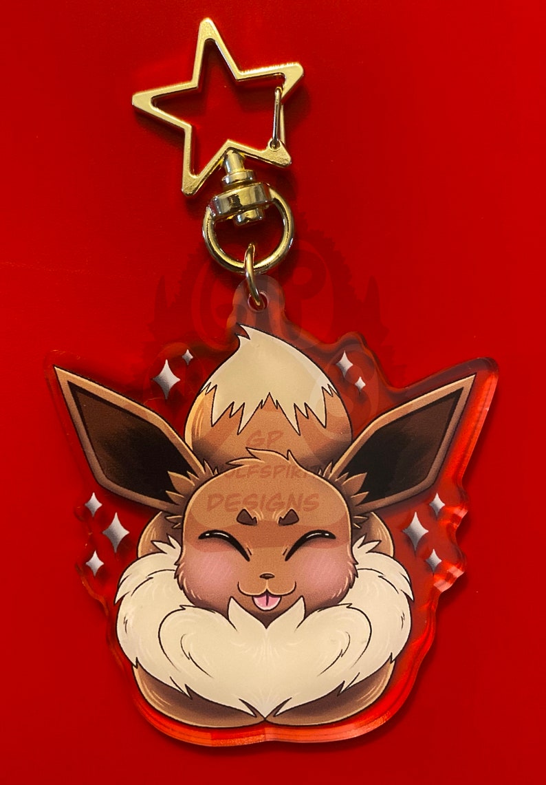 Male Eevee Loaf - Pokémon (eevee Evolution) Keychain - Etsy
