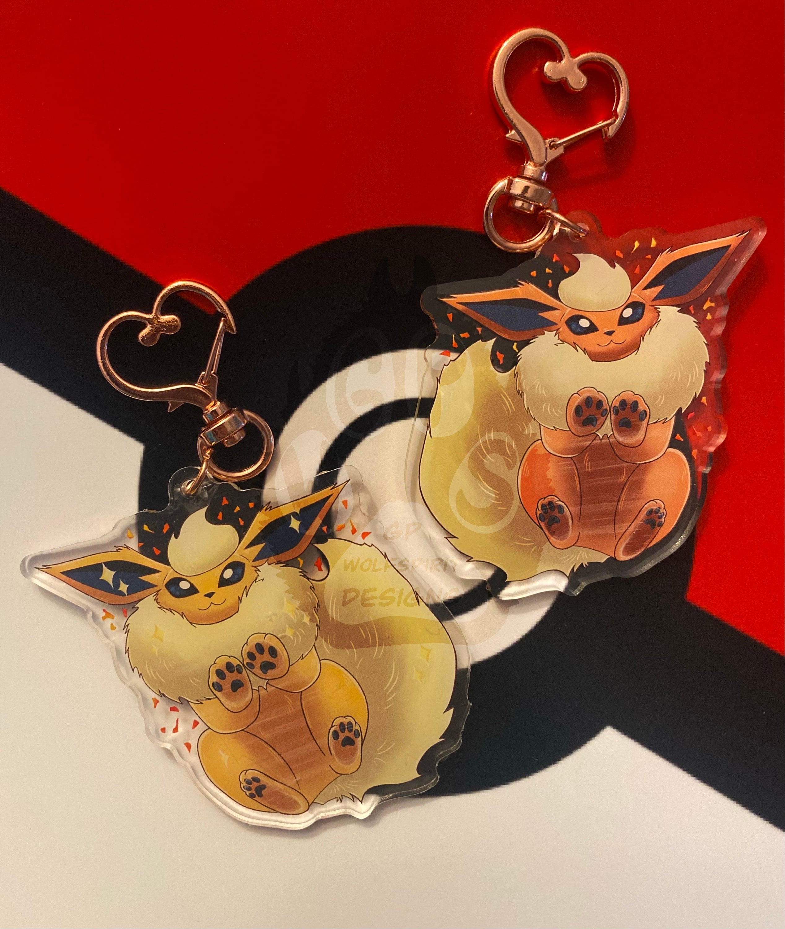 Flareon Loaf - Pokémon (eevee Evolution) Keychain - Etsy