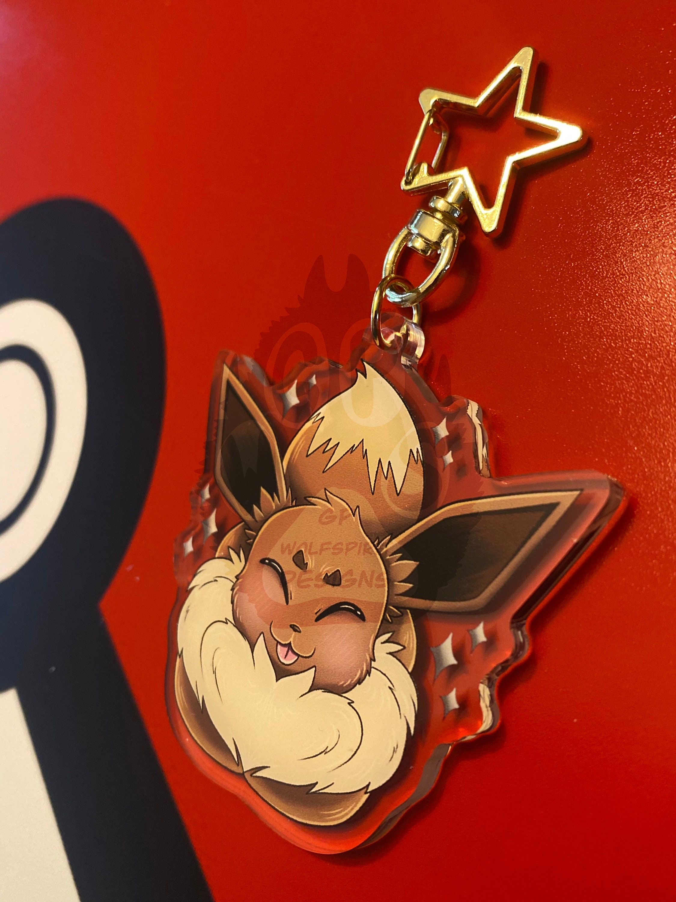 Male Eevee Loaf Pokémon eevee Evolution Keychain - Etsy
