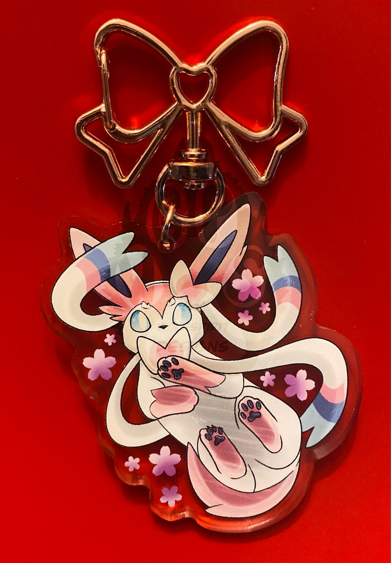 Sylveon Loaf Pokémon eevee Evolution Keychain - Etsy