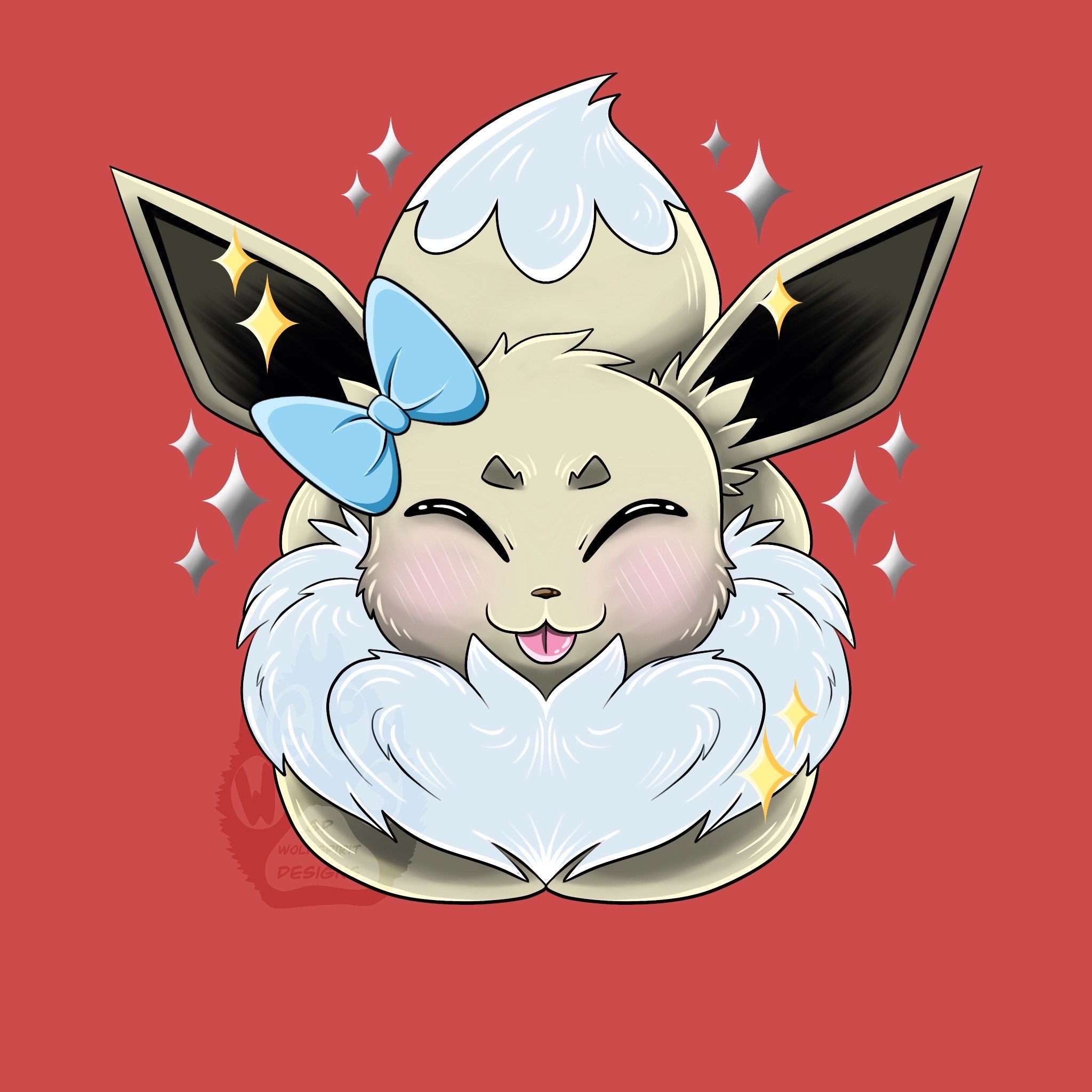 Female Eevee Loaf Pokémon eevee Evolution Keychain - Etsy