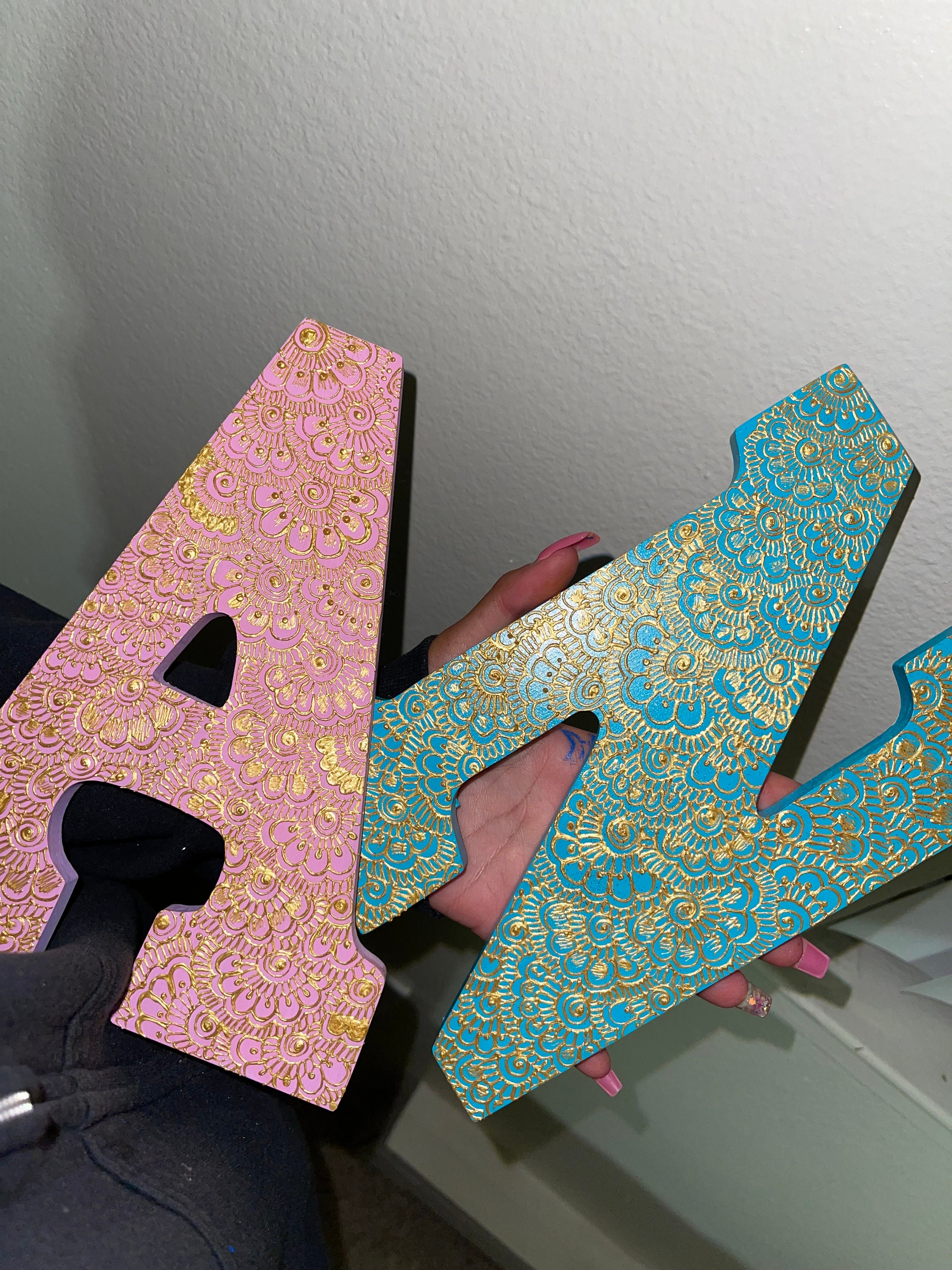 Wooden Henna Letters - Etsy