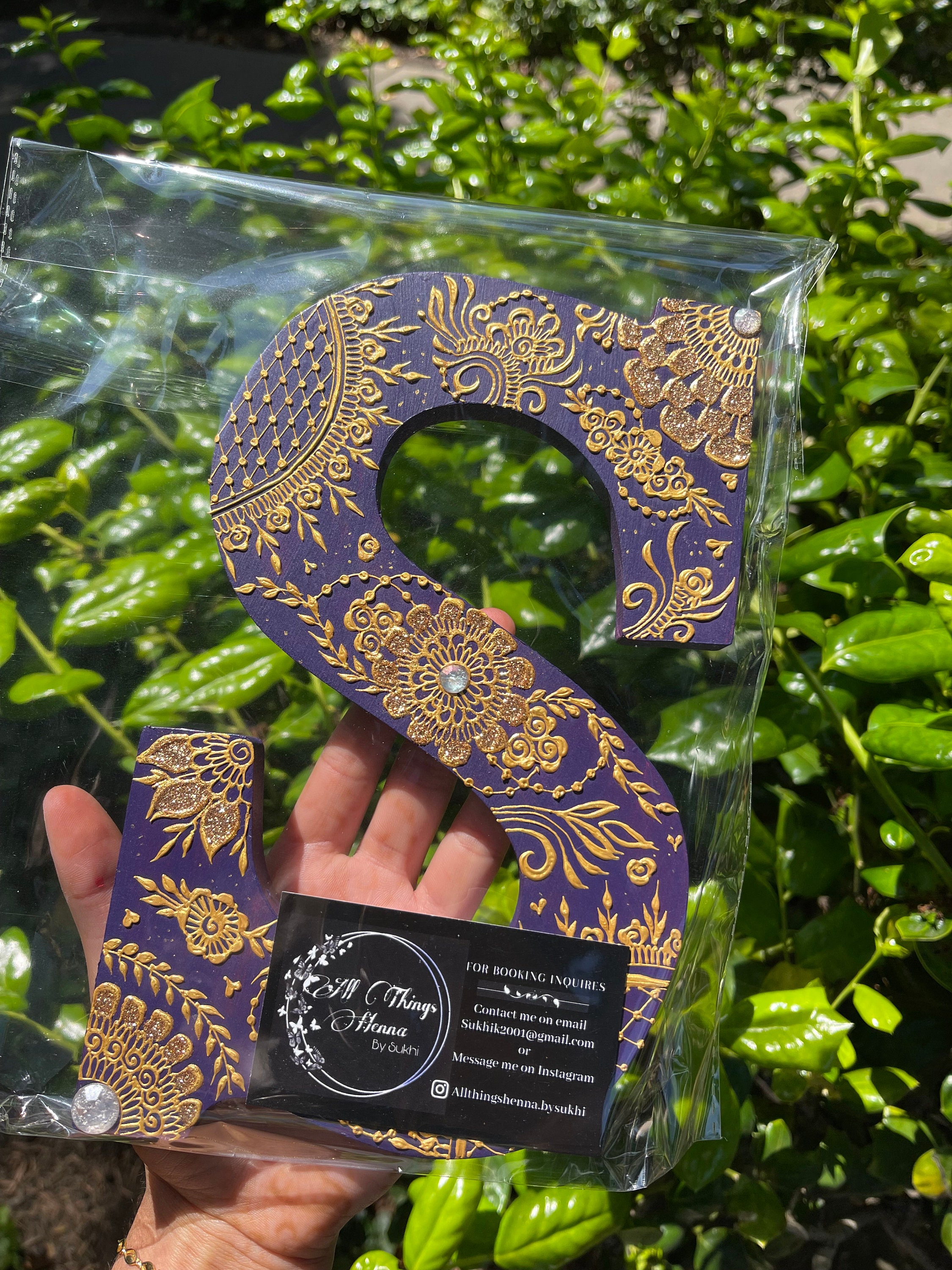 Wooden Henna Letters - Etsy