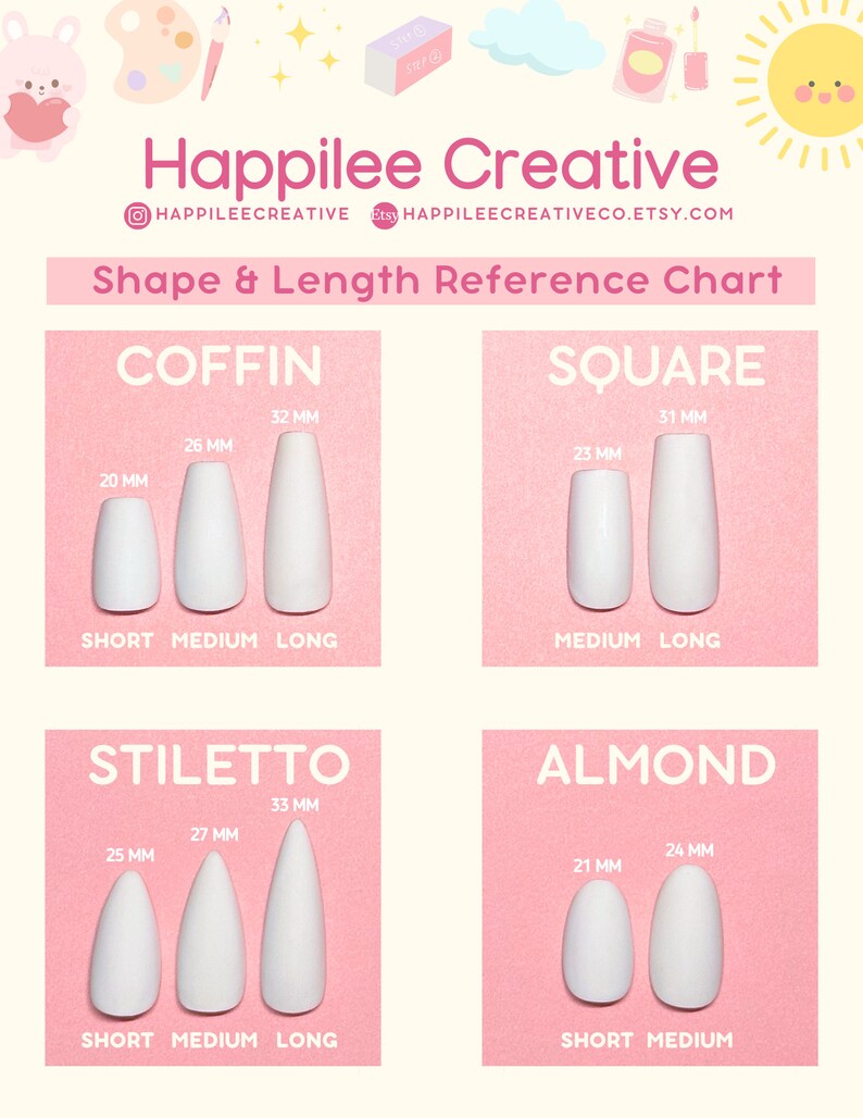 Press-on Nail Sample Sizing Kit Apres Soft Gel Press Ons - Etsy