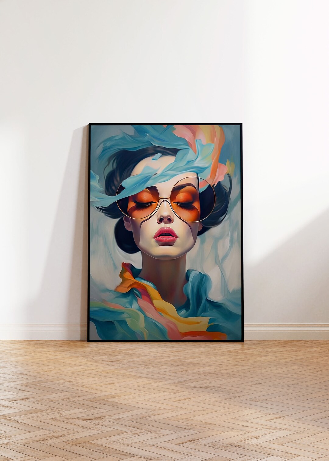 Abstract Woman Portrait Print Instant Download Printable Wall Art ...