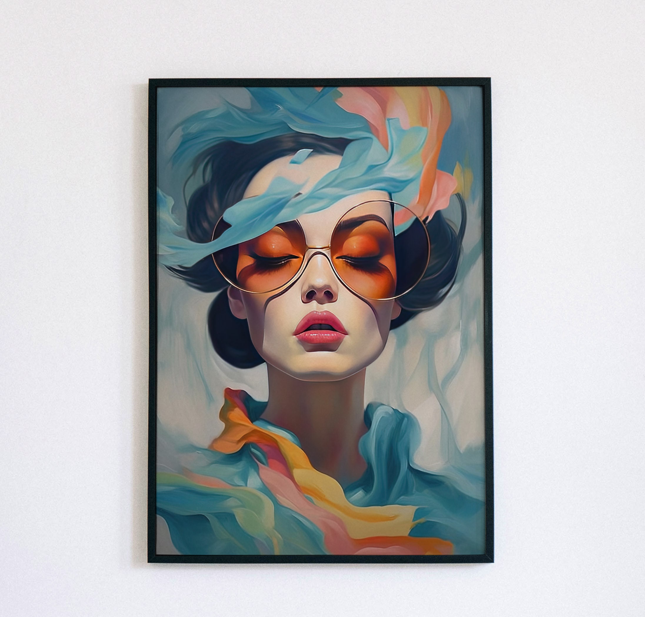 Abstract Woman Portrait Print Instant Download Printable Wall Art ...