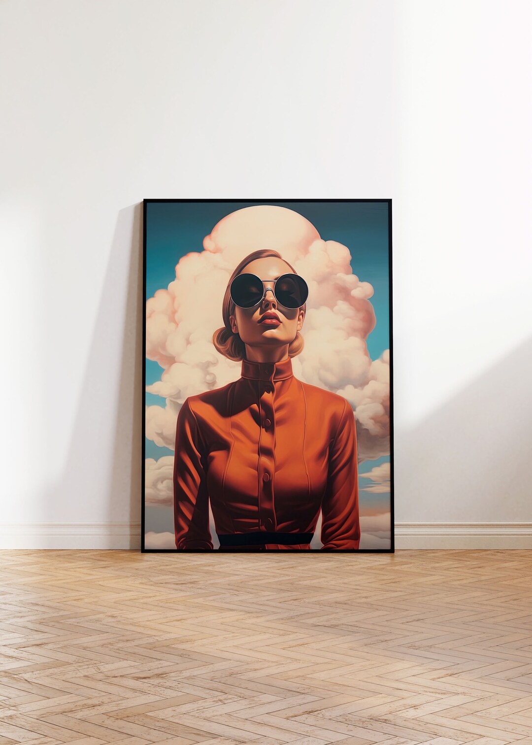 Surreal Woman Portrait Print Instant Download Printable Wall Art ...