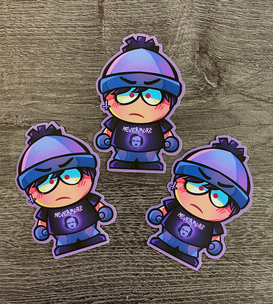 South Park Goth Stan Chibi Sticker - Etsy