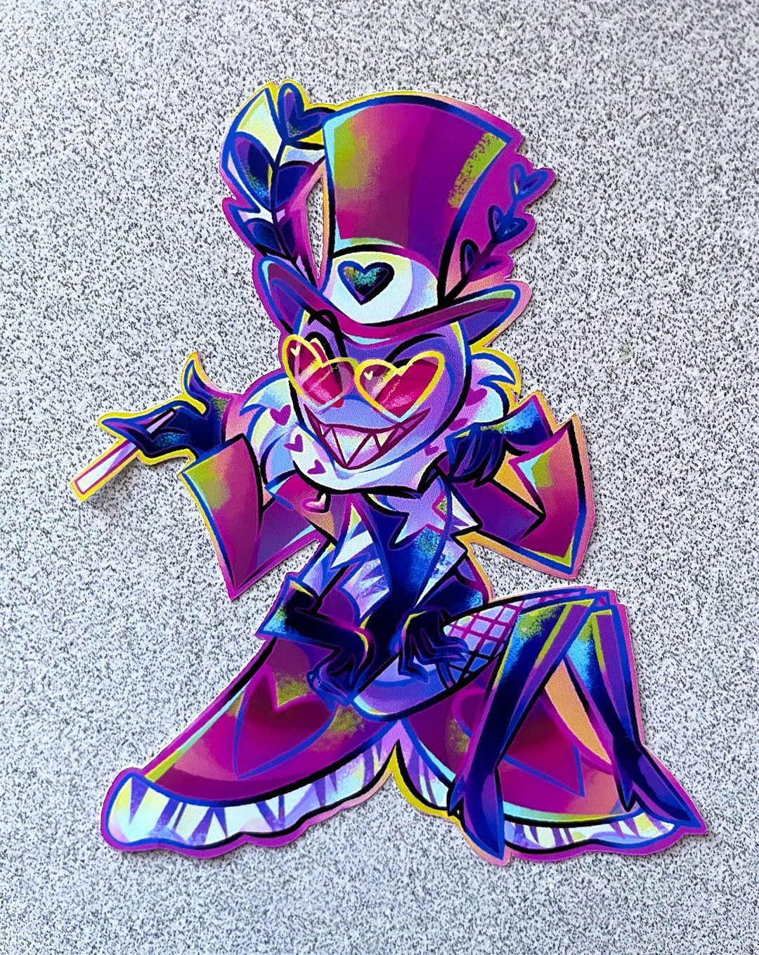 Hazbin Hotel Valentino Chibi Stickers - Etsy