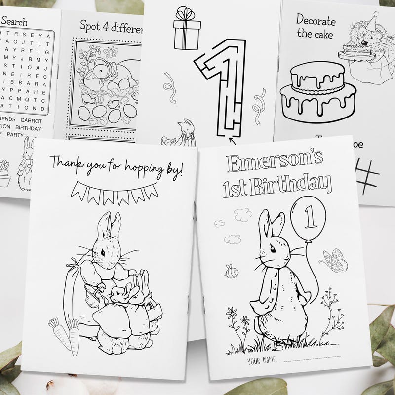 Peter Rabbit Book Favors - Etsy