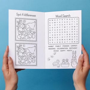 Peter Rabbit Birthday Coloring Book: Customizable Party Pages (digital ...