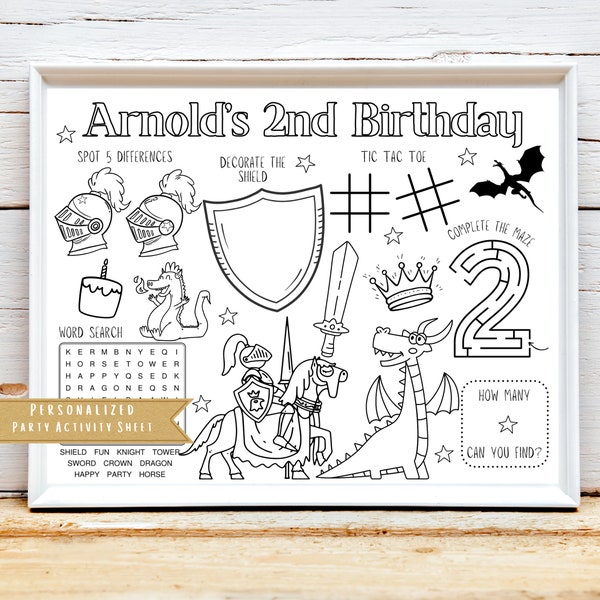 Medieval Themed Printable Party Pack / Medieval Parties / Medieval Cake ...