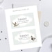 Editable Mallard Duck Gable Box Label: First Birthday Party (digital ...